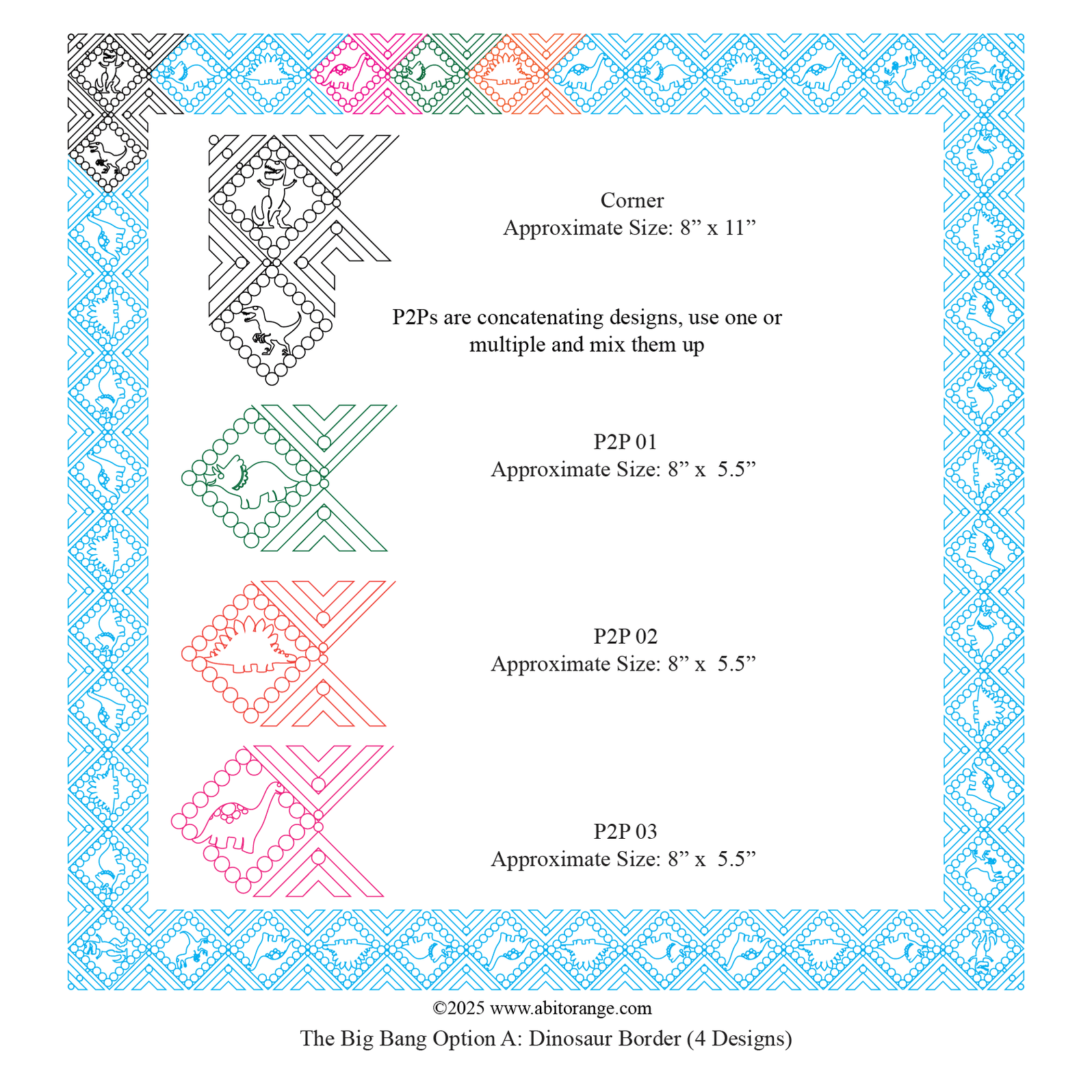 The Big Bang Dinosaur Border — A Bit Orange