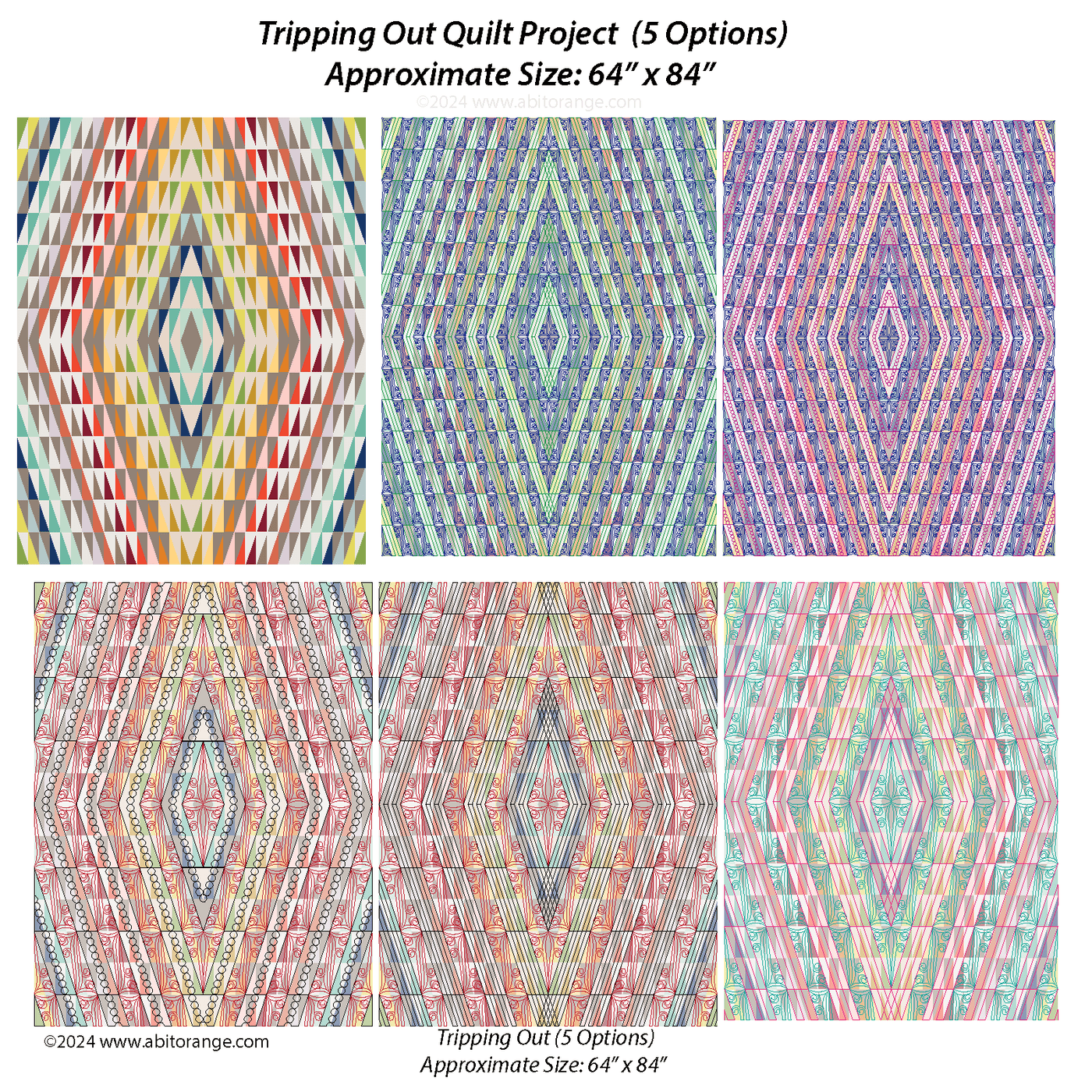 Tripping Out Quilting Patterns/designs set for Longarm Machines — A Bit ...