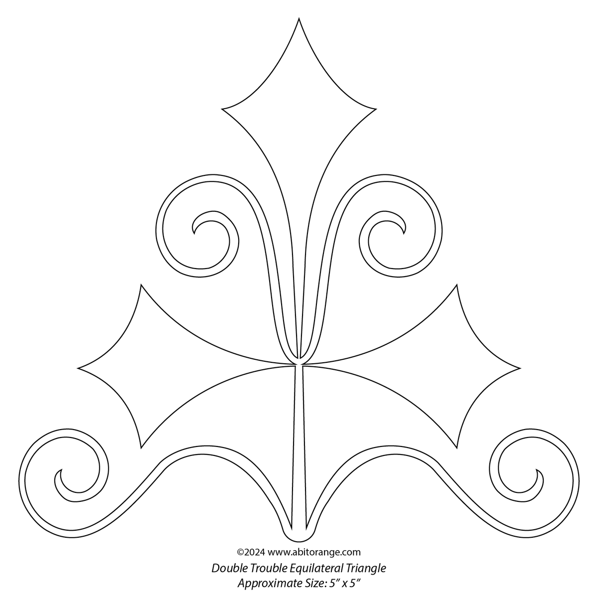 Double Trouble Equilateral Triangle — A Bit Orange