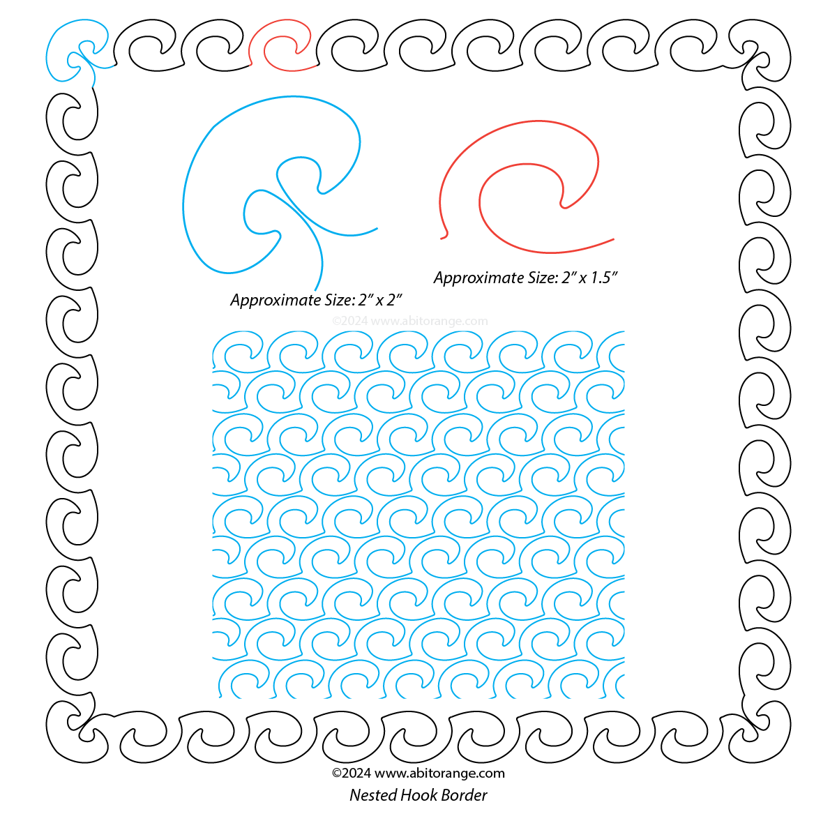 Nested Hook Border — A Bit Orange