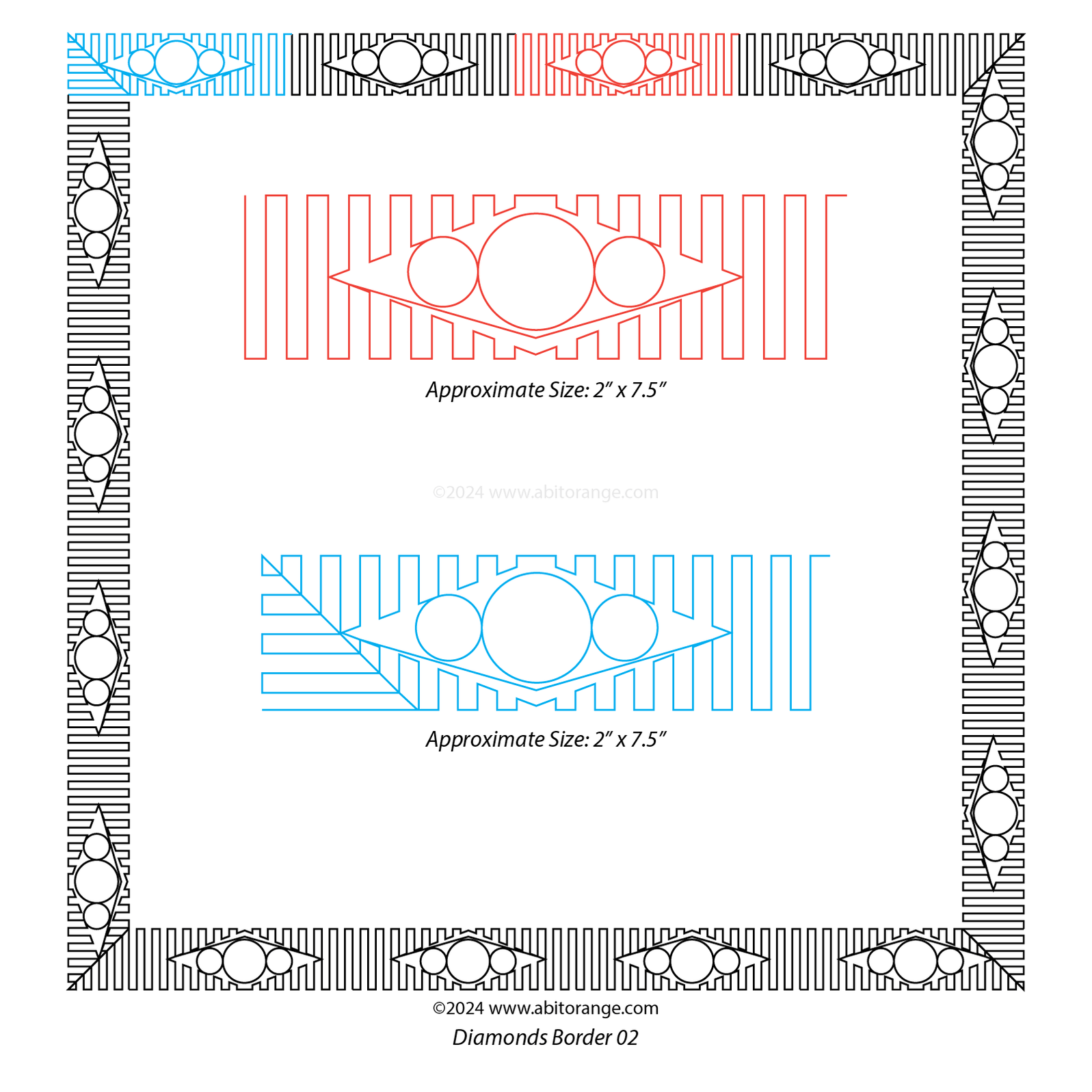 Borders and Corners - Digital Quilting Designs/patterns for longarm ...