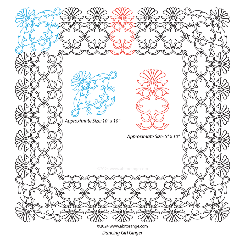 Borders and Corners - Digital Quilting Designs/patterns for longarm ...