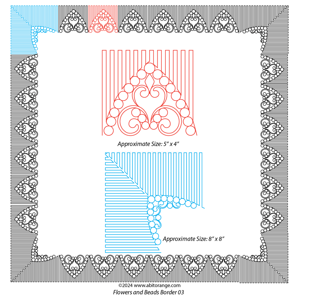 Borders and Corners - Digital Quilting Designs/patterns for longarm ...