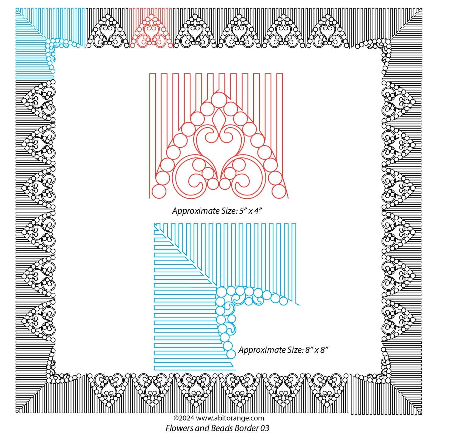 Borders and Corners - Digital Quilting Designs/patterns for longarm ...