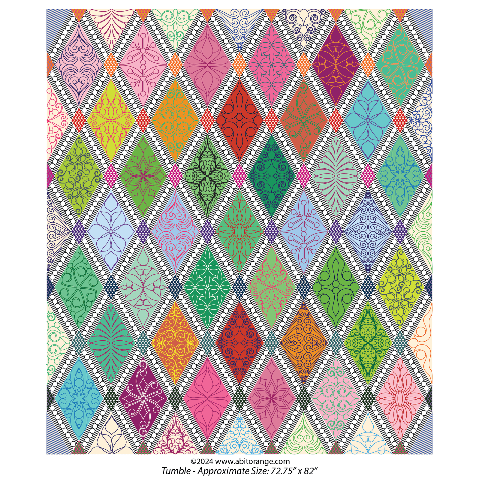 Tumble Quilt Patterns/designs set for Longarm machine quilting — A Bit ...