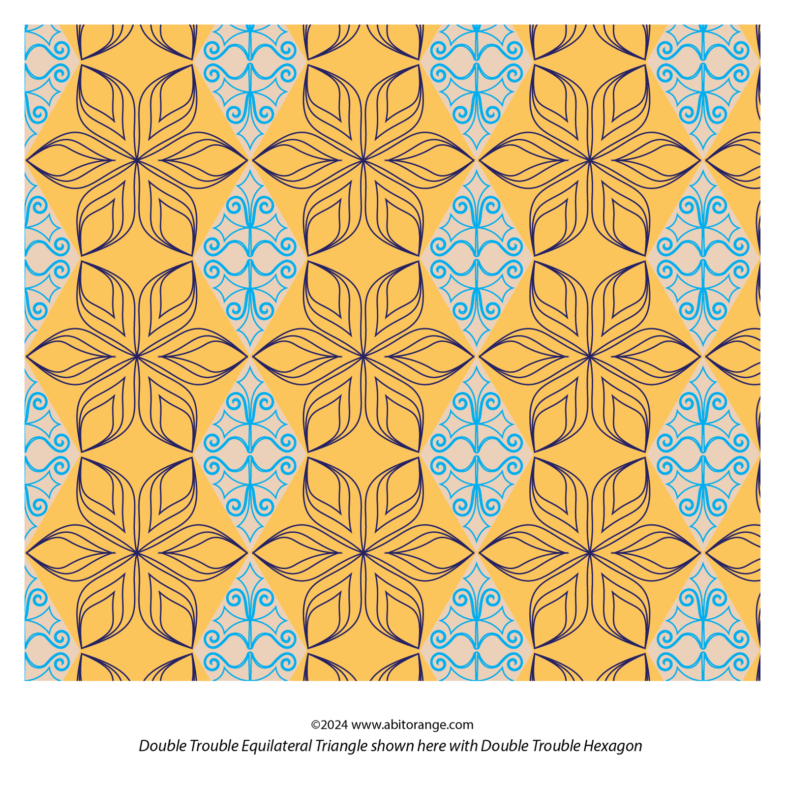 Double Trouble Equilateral Triangle — A Bit Orange