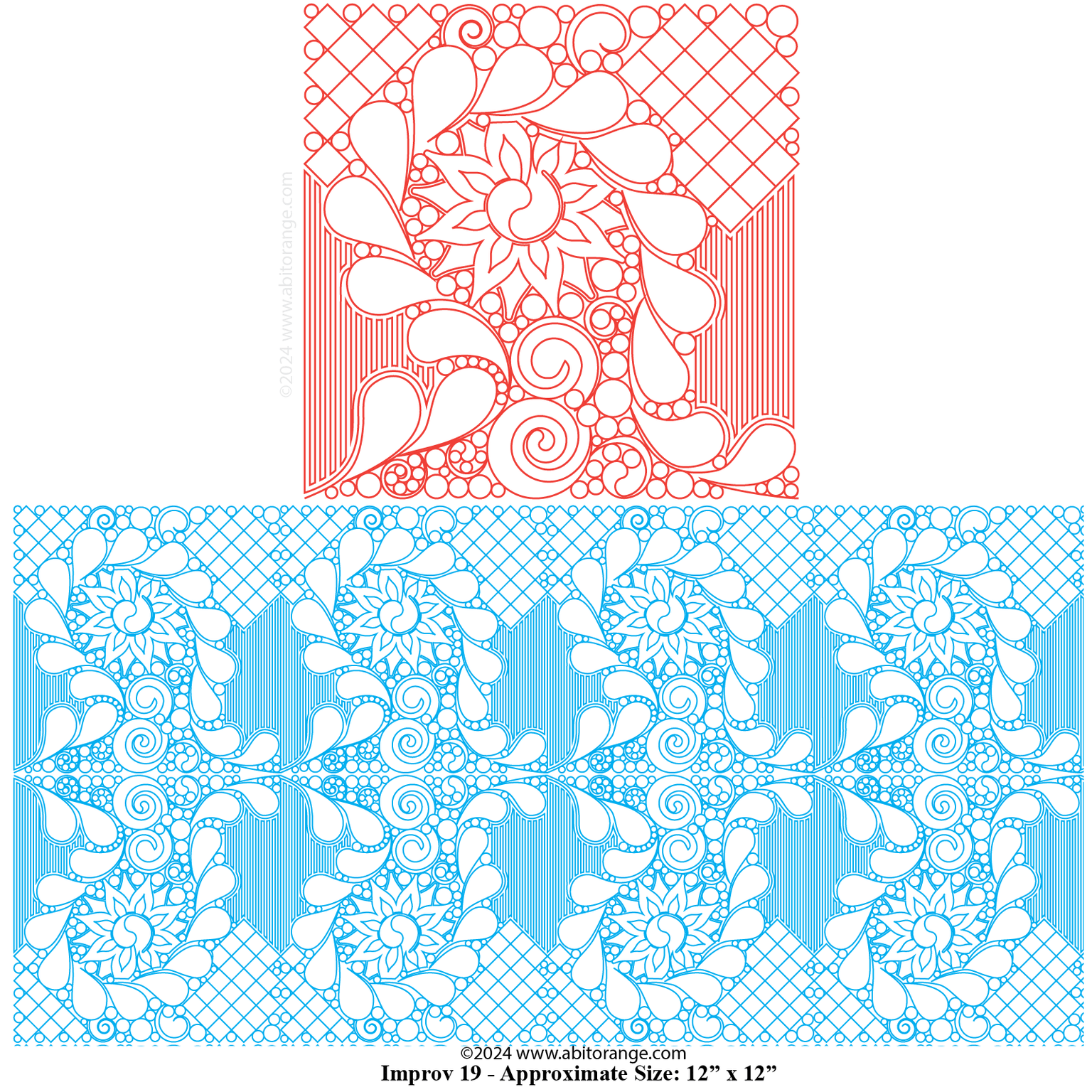 Borders and Corners - Digital Quilting Designs/patterns for longarm ...