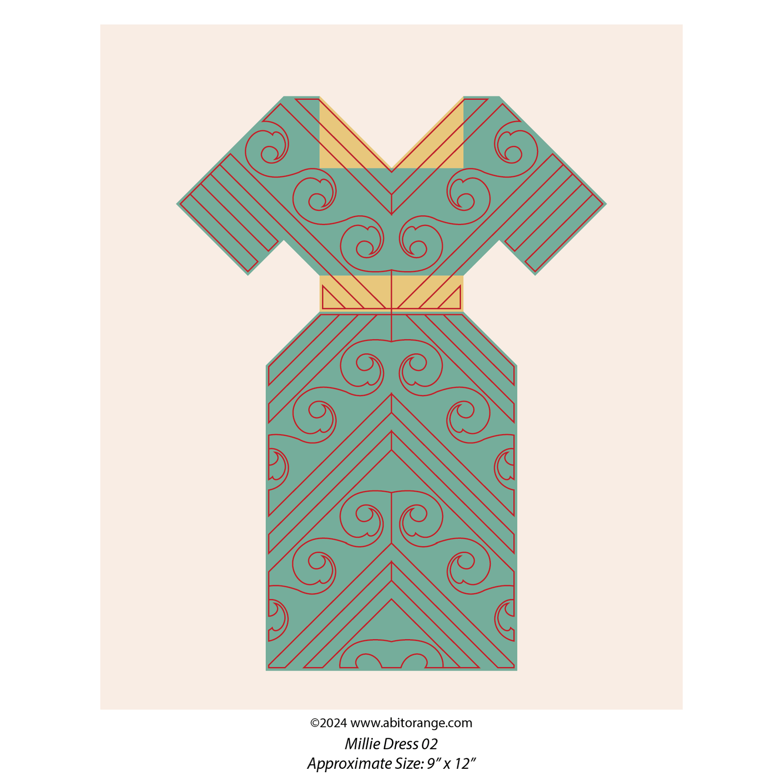 Millie's Dresses Quilt digital designs for longarm computerized machine ...