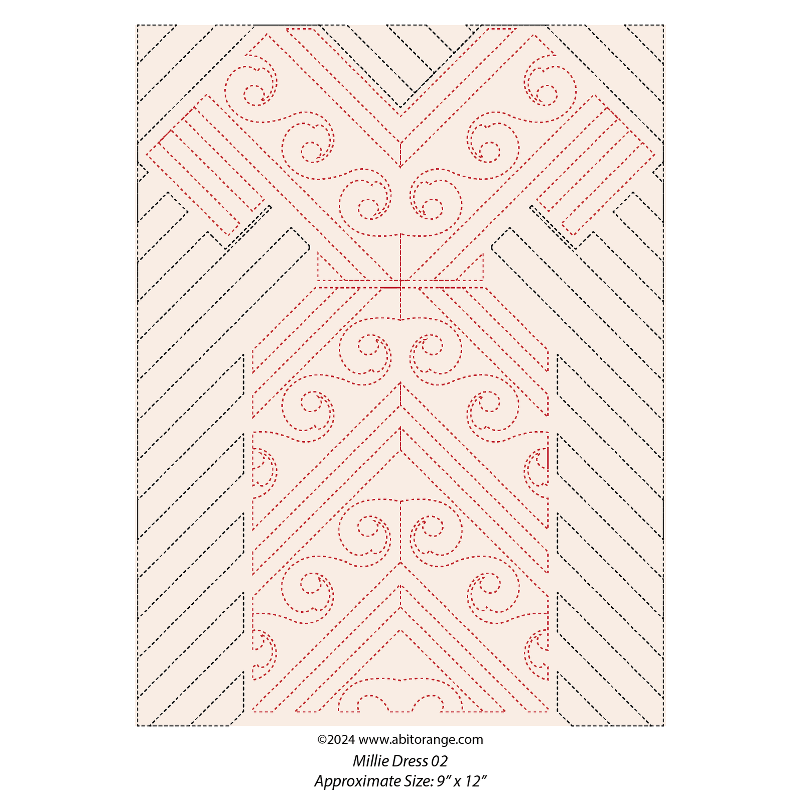 Millie's Dresses Quilt digital designs for longarm computerized machine ...