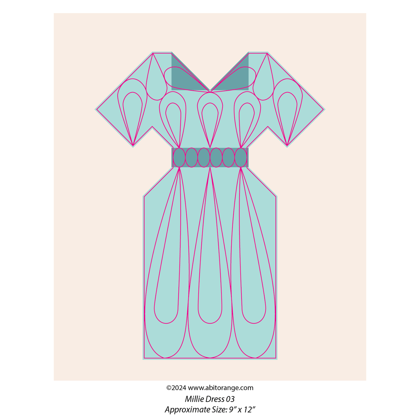 Millie's Dresses Quilt digital designs for longarm computerized machine ...