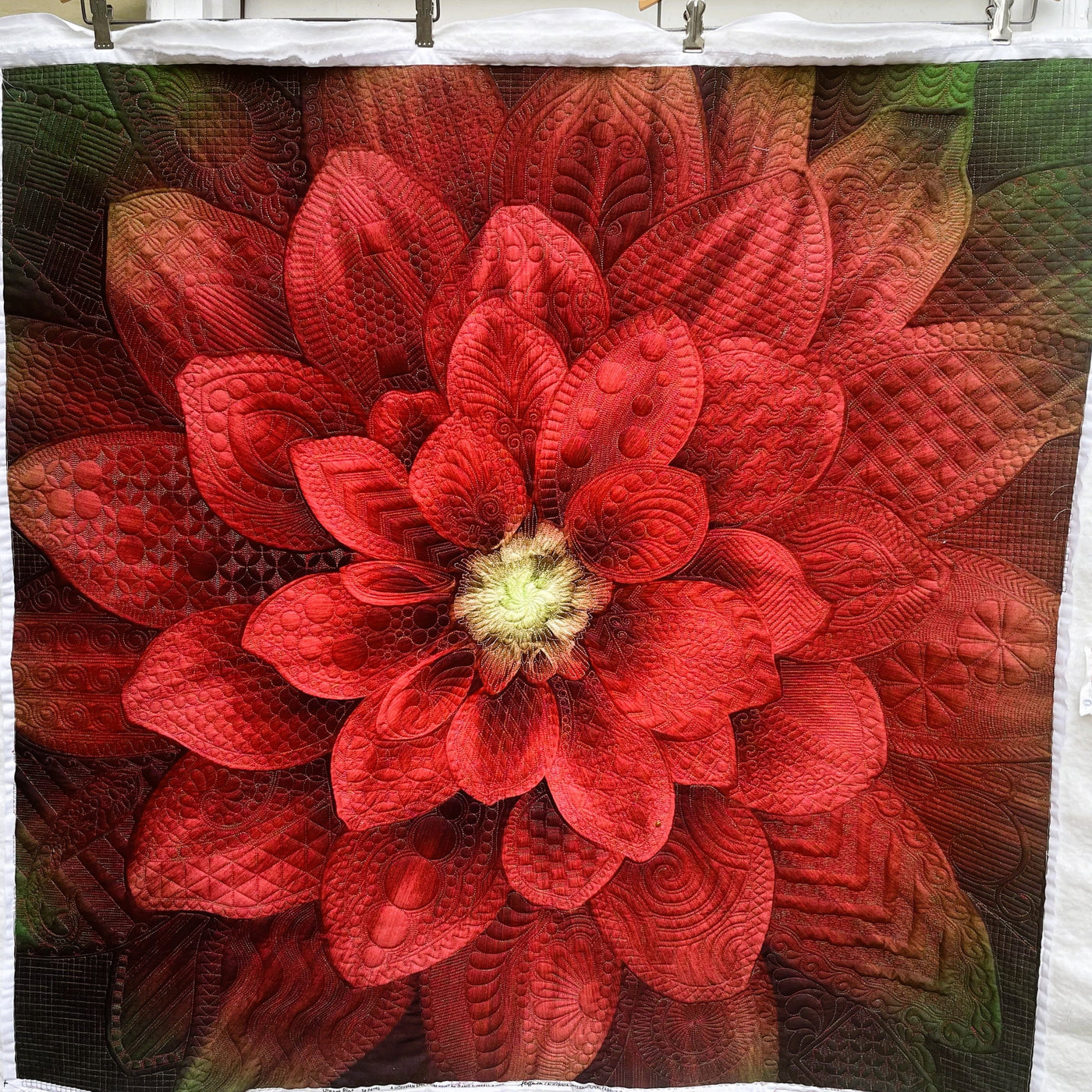 Dream Big Dahlia Panel Longarm Quilting Project — A Bit Orange