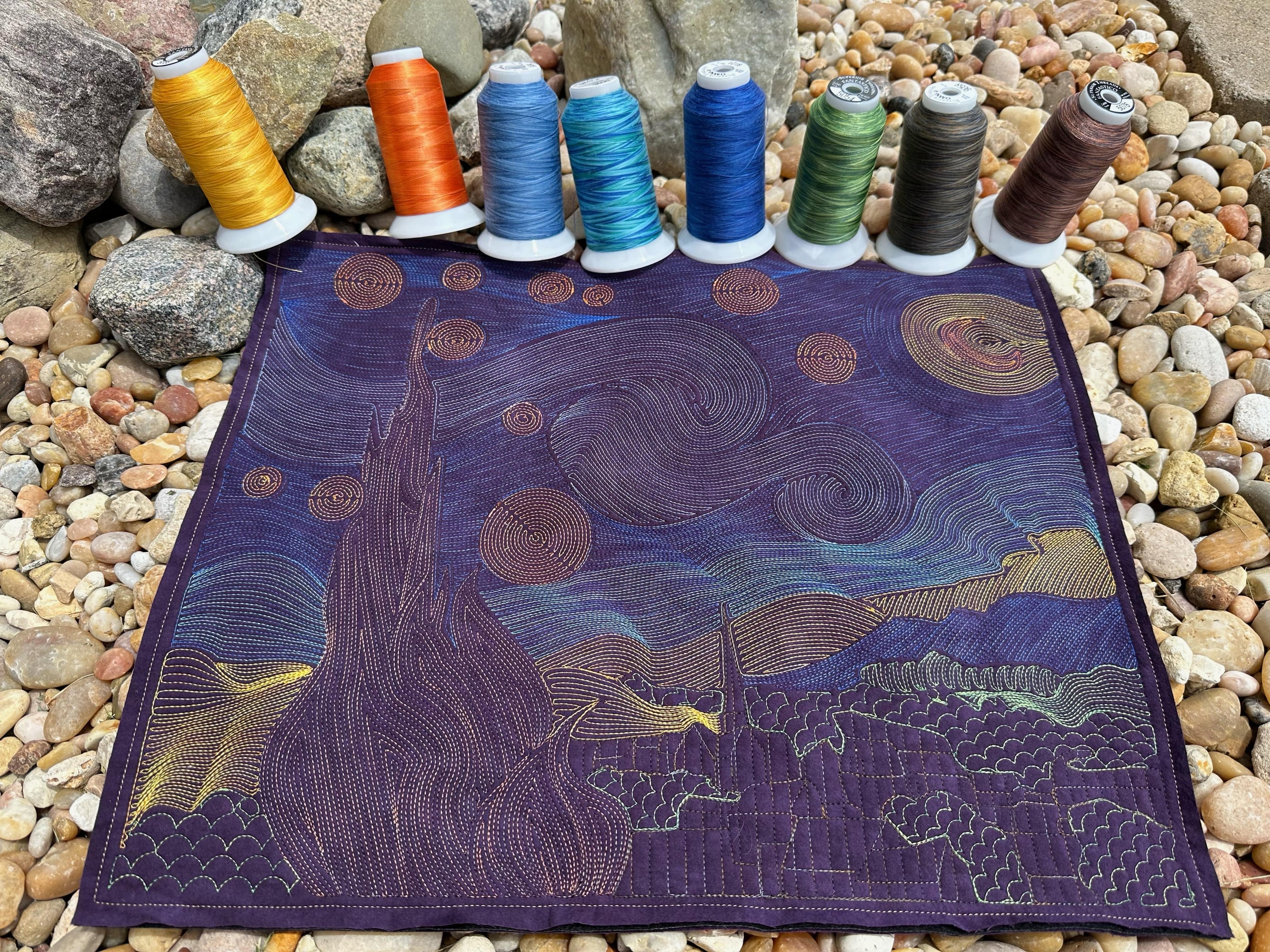 The Starry Night Digital Quilting Pattern/design Set for longarm ...