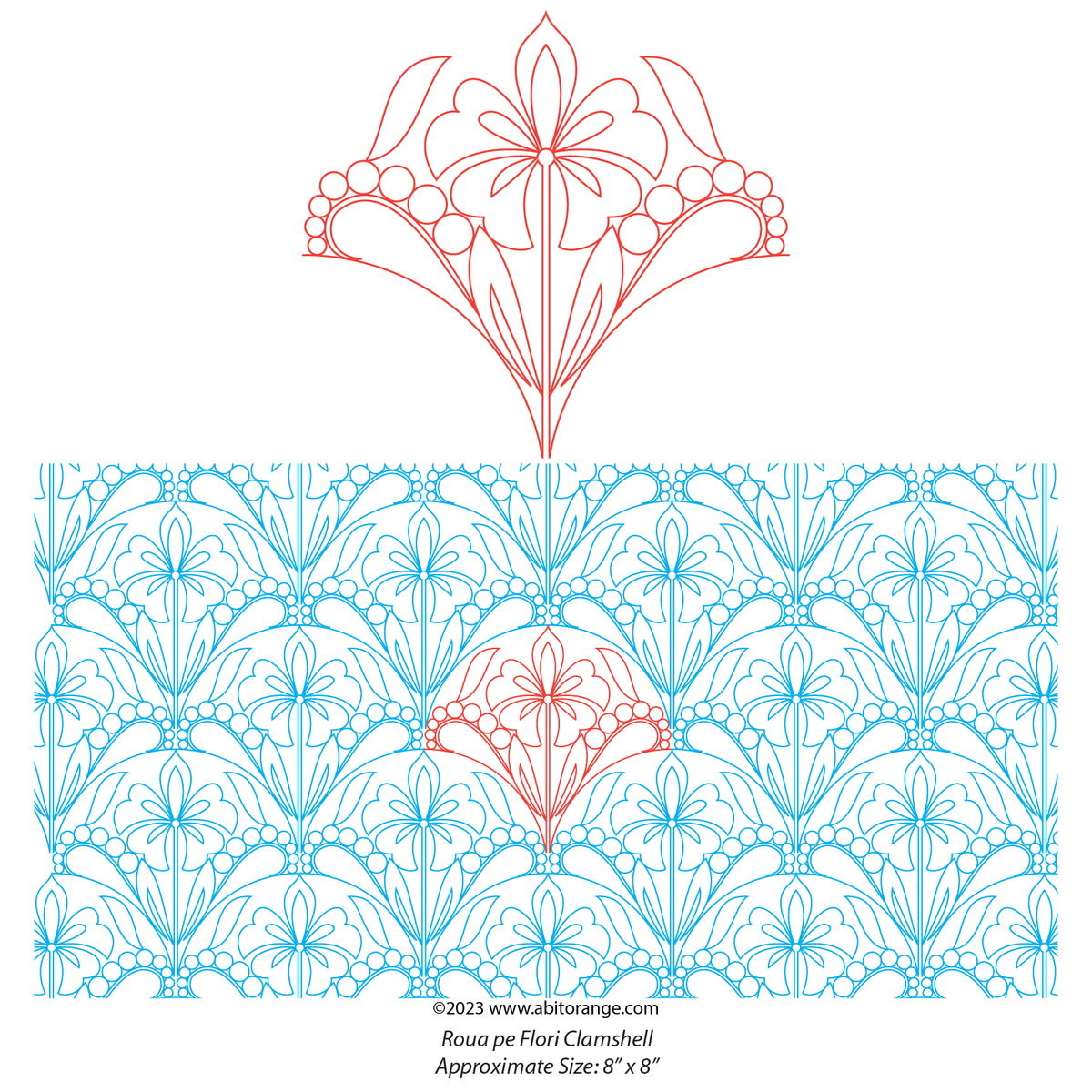 Roua Pe Flori Clamshell — A Bit Orange