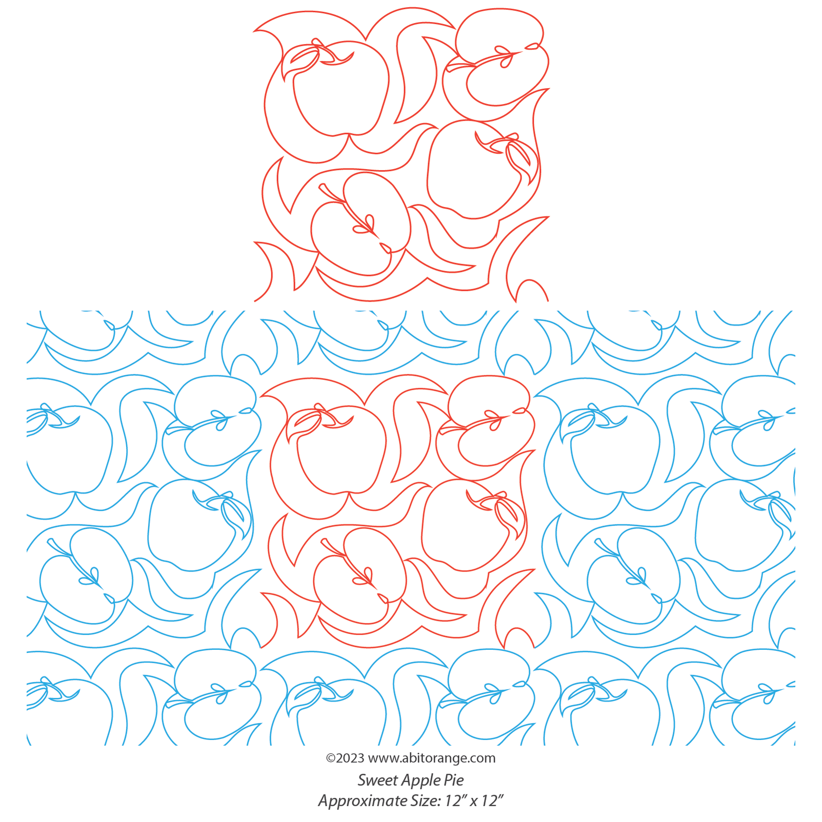 Sweet Apple Pie E2E Digital Quilting Design for Longarm machines — A ...