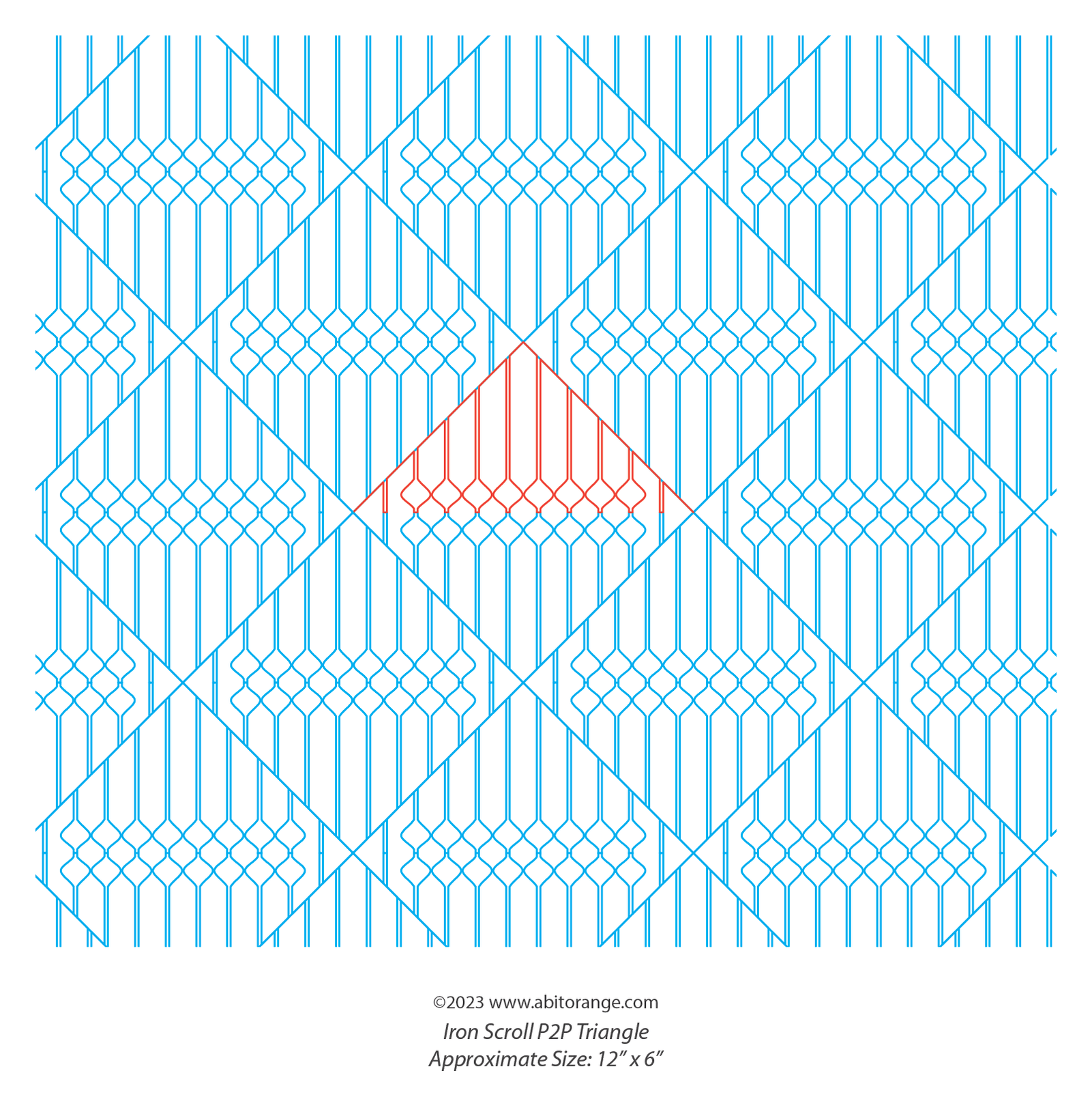 Iron Scroll P2P Triangle — A Bit Orange