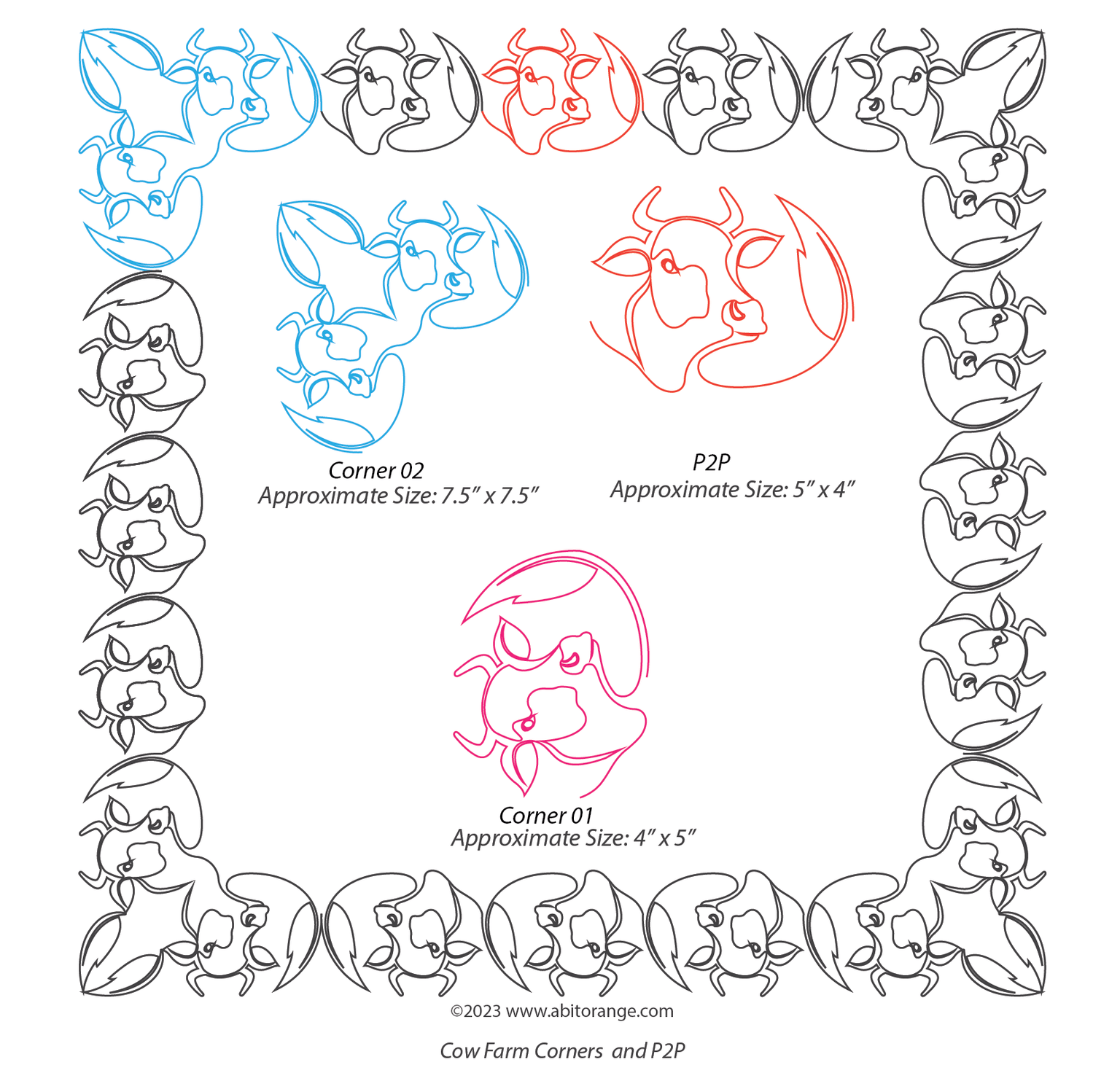 Borders and Corners - Digital Quilting Designs/patterns for longarm ...