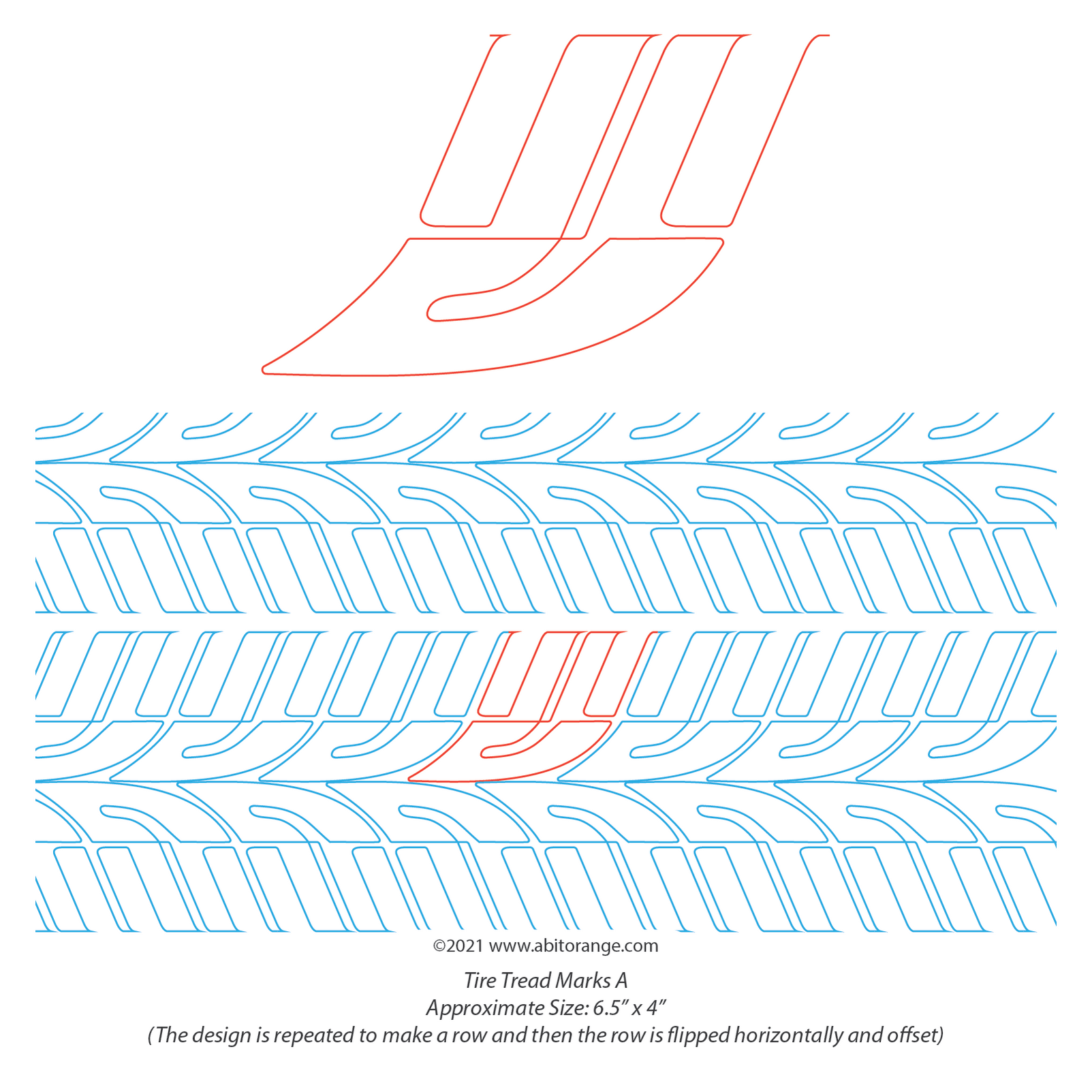 Tire Tread Marks (2 Designs) — A Bit Orange