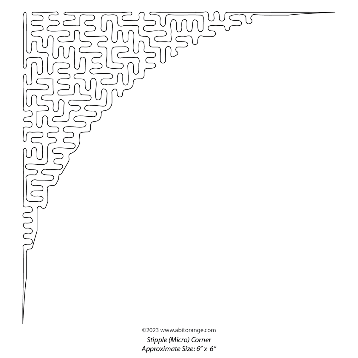 Stipple Micro Corner — A Bit Orange