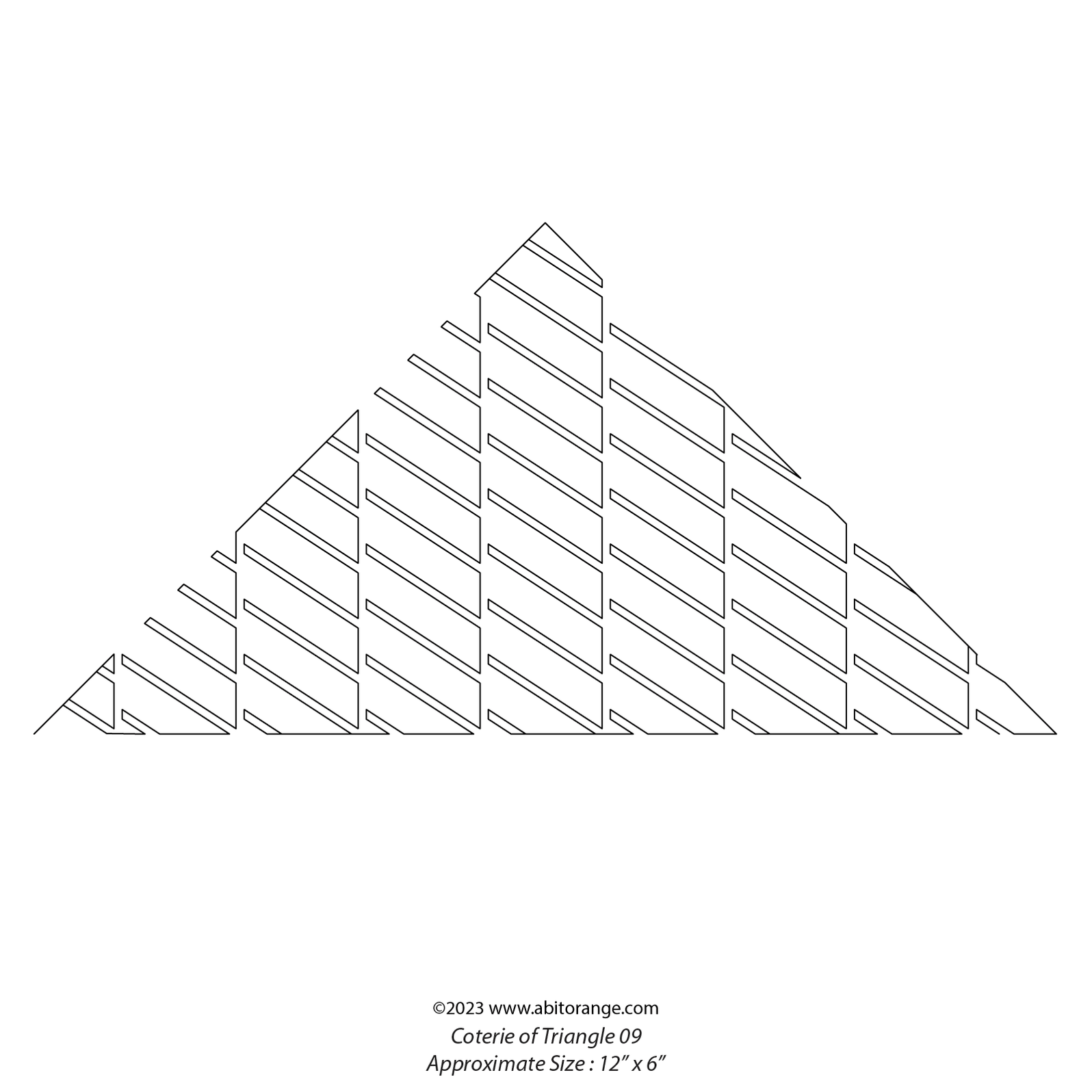 Coterie of Triangles Set — A Bit Orange