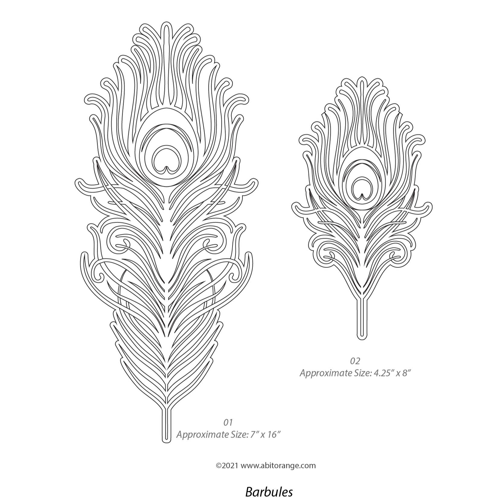 Barbules (2 Designs) — A Bit Orange