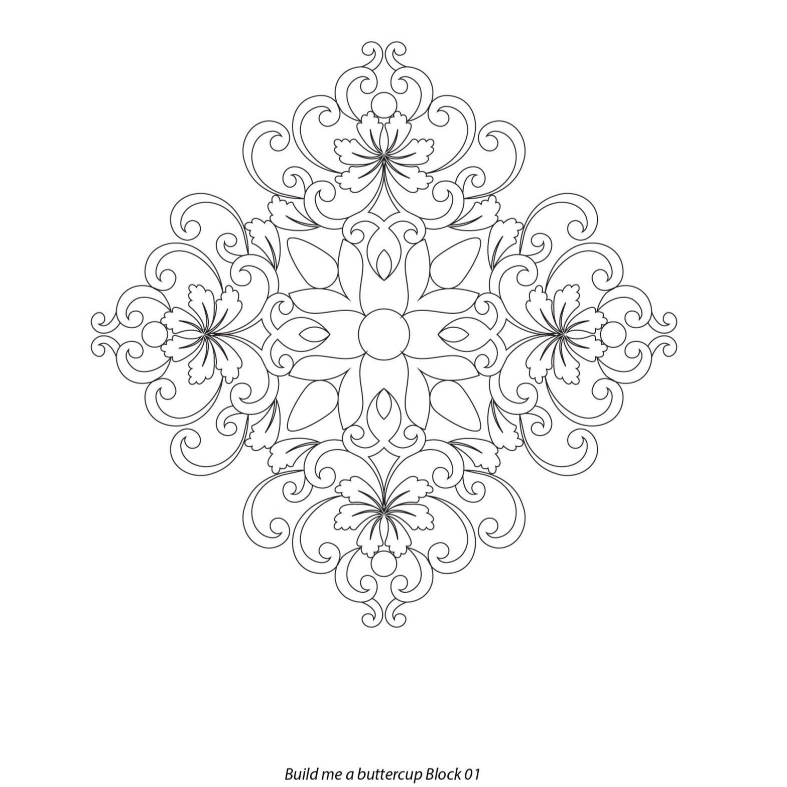 Build Me a Buttercup Block 01 — A Bit Orange