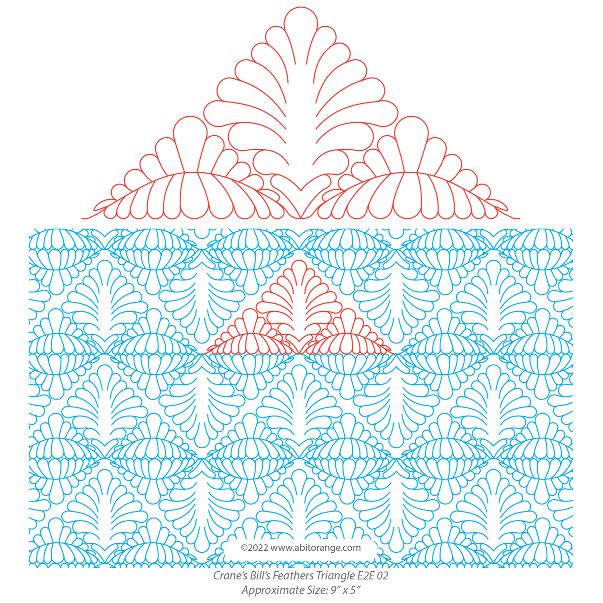 Crane's Bill's Feathers Triangle E2E 02 — A Bit Orange