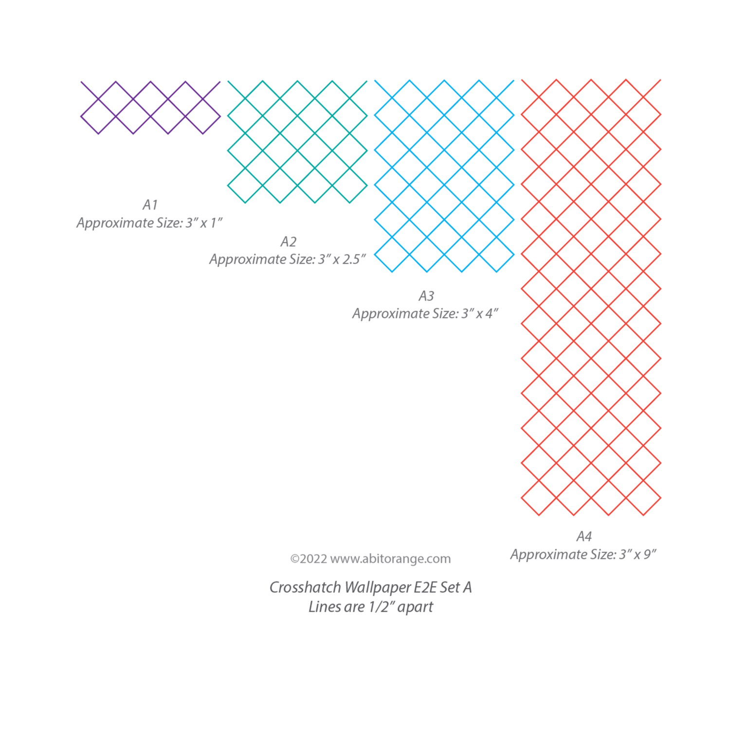 Crosshatch E2E Set A — A Bit Orange