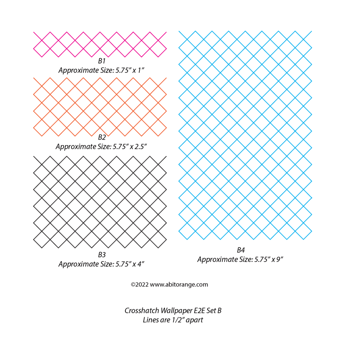 Crosshatch E2E Set B — A Bit Orange