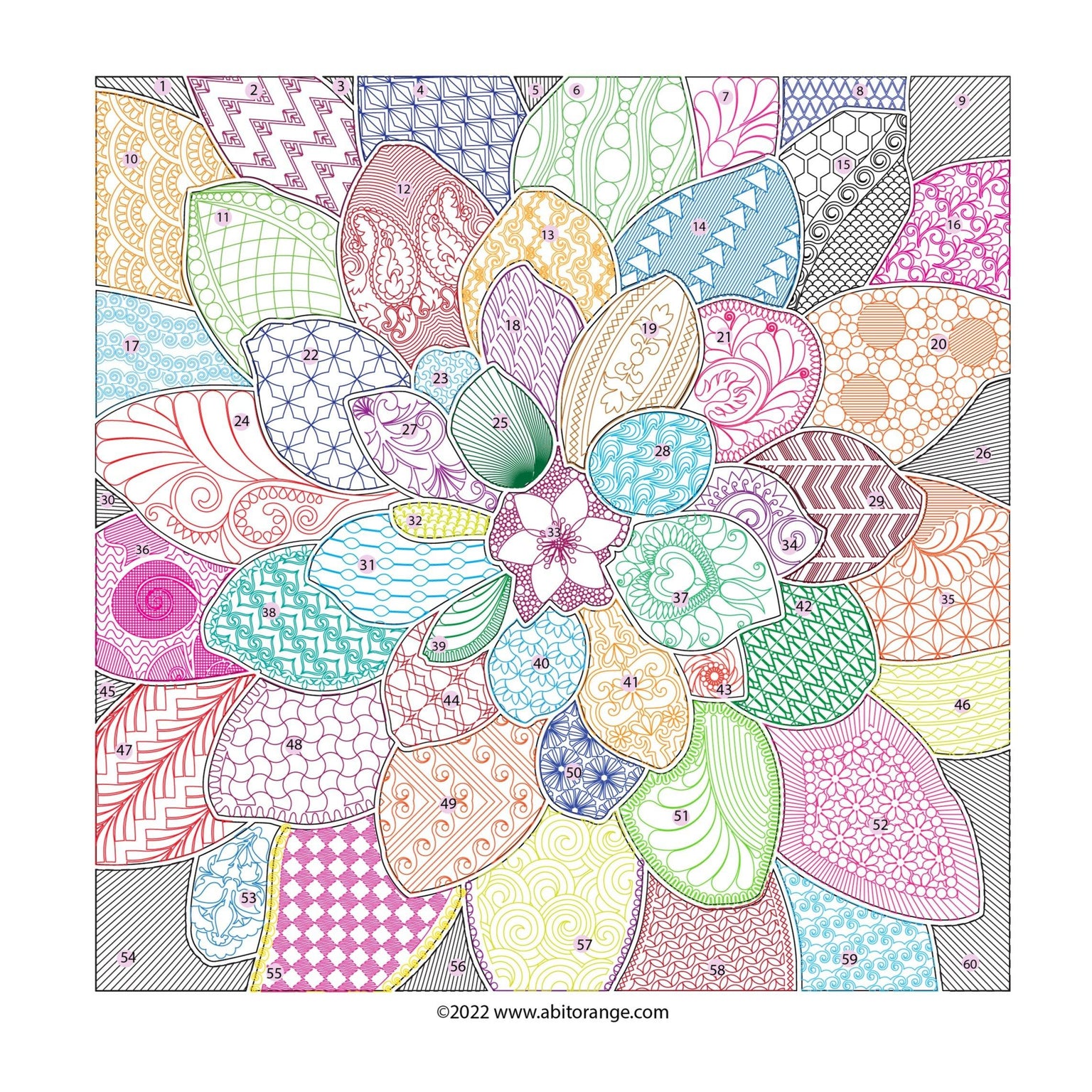 Digital Quilting Patterns — A Bit Orange