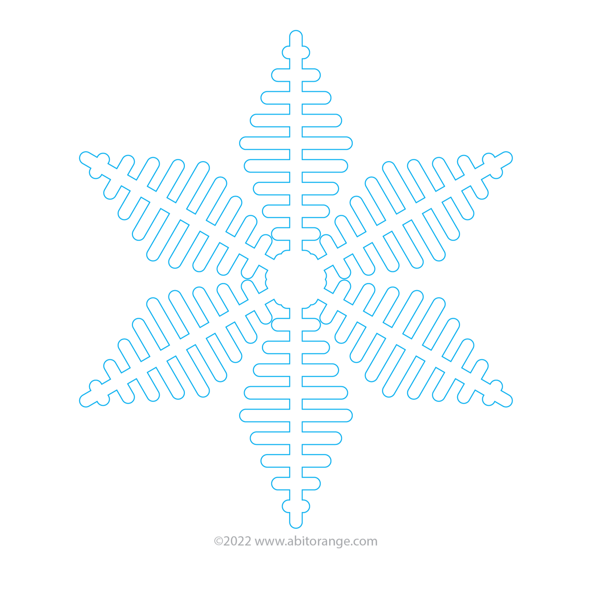 Fern Snowflake — A Bit Orange