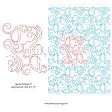 Gentle Paisley E2E - Fast E2E digital quilting design for longarm — A Bit Orange