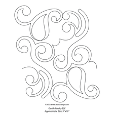 Gentle Paisley E2E - Fast E2E digital quilting design for longarm — A Bit Orange