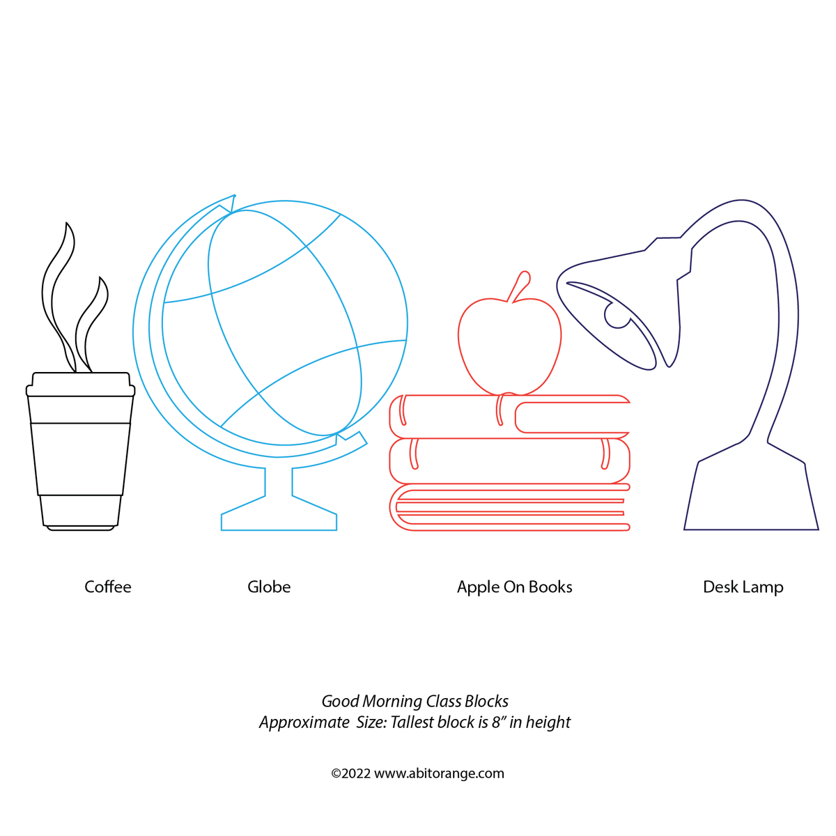 Good Morning Class Blocks Set — A Bit Orange