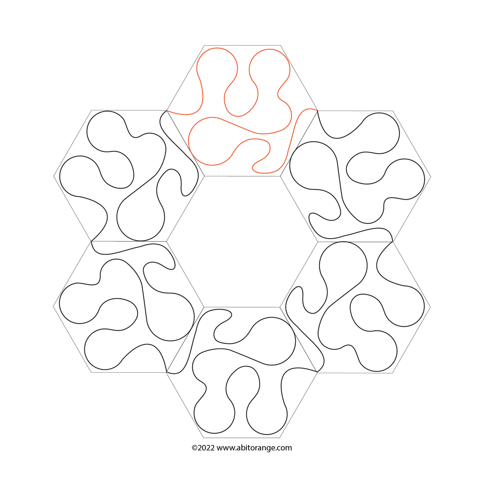 Hexagon Fillers - Hexagonal blocks and E2E digital quilting patterns ...