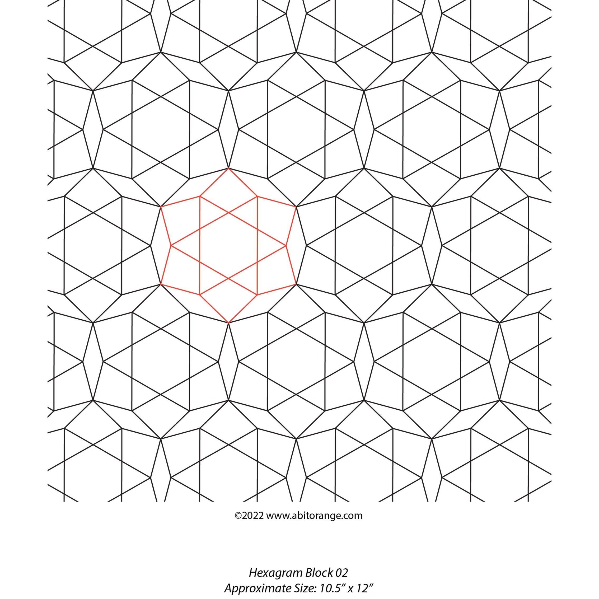 Hexagrams Set (2 Designs) — A Bit Orange