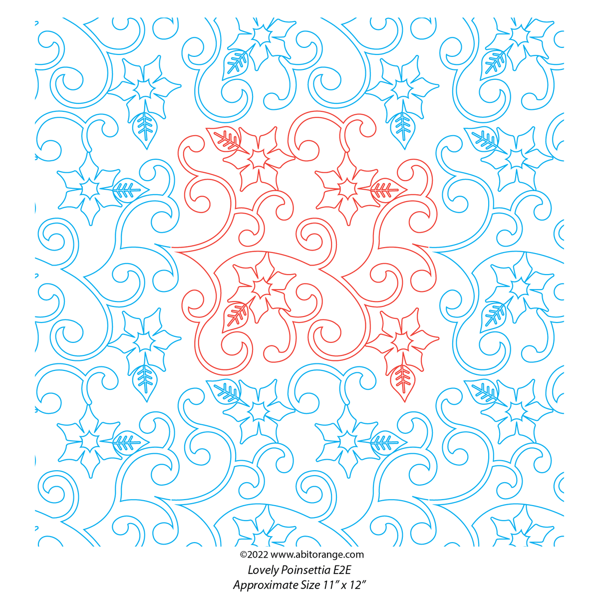 Lovely Poinsettia E2E Digital Quilting Design/Pattern for longarm ...