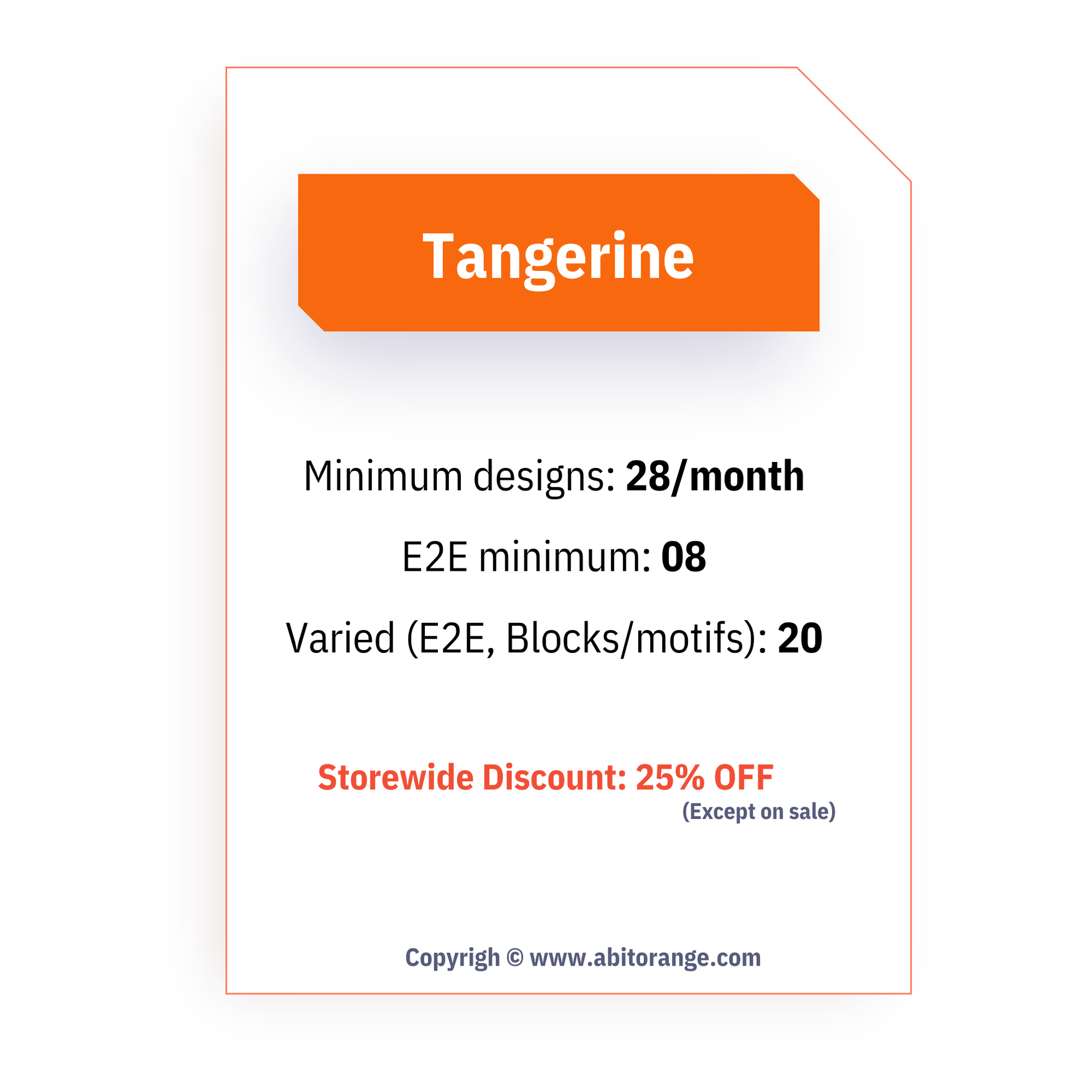 Tangerine Club — A Bit Orange