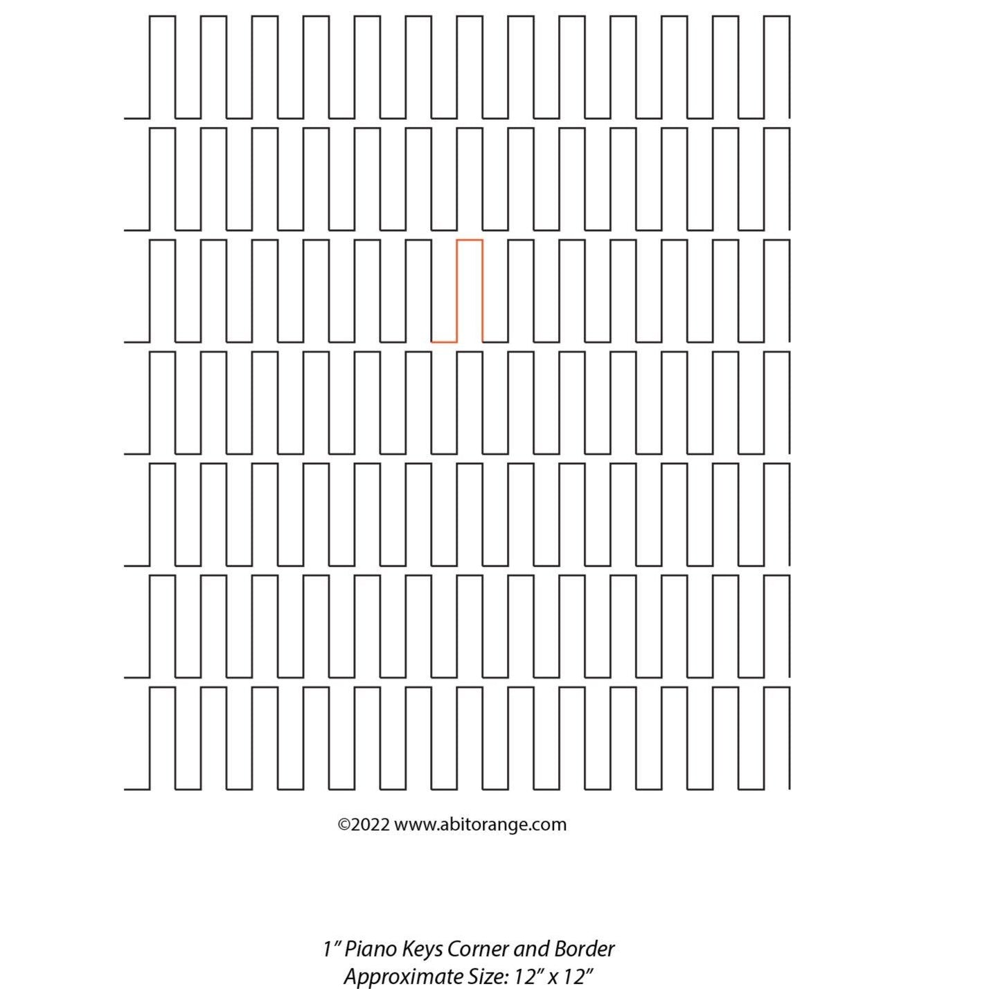 One Inch Piano Keys Corner and P2P — A Bit Orange