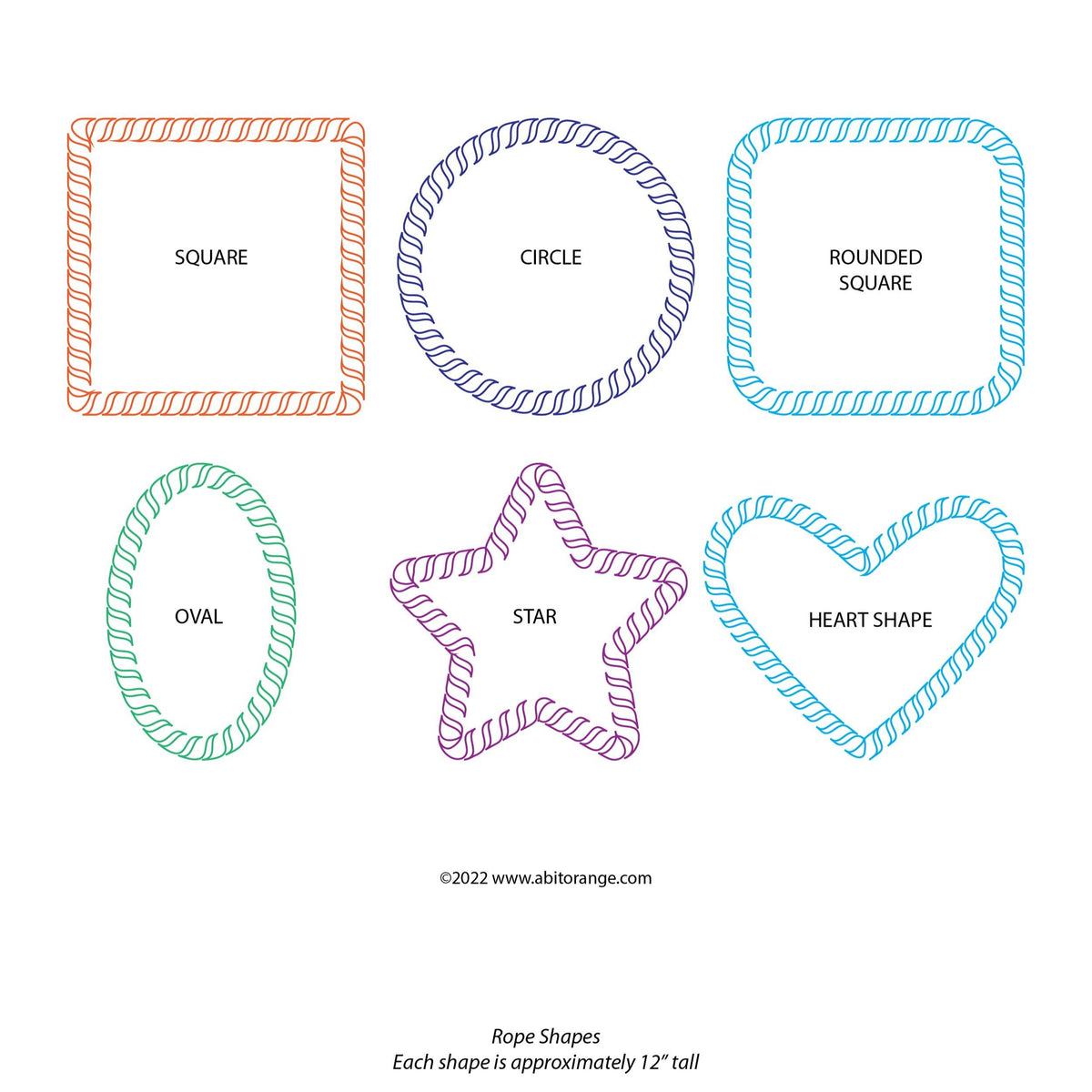 Rope Shapes (6 Designs) — A Bit Orange