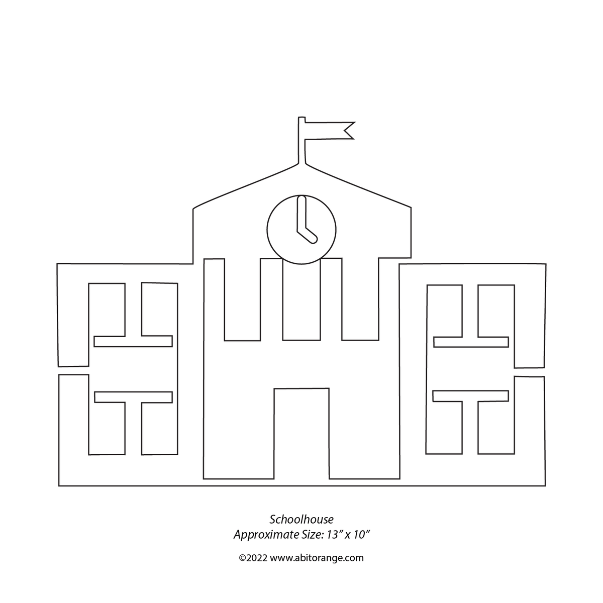 Schoolhouse - Digital quilting design/pattern for longarm computerized ...