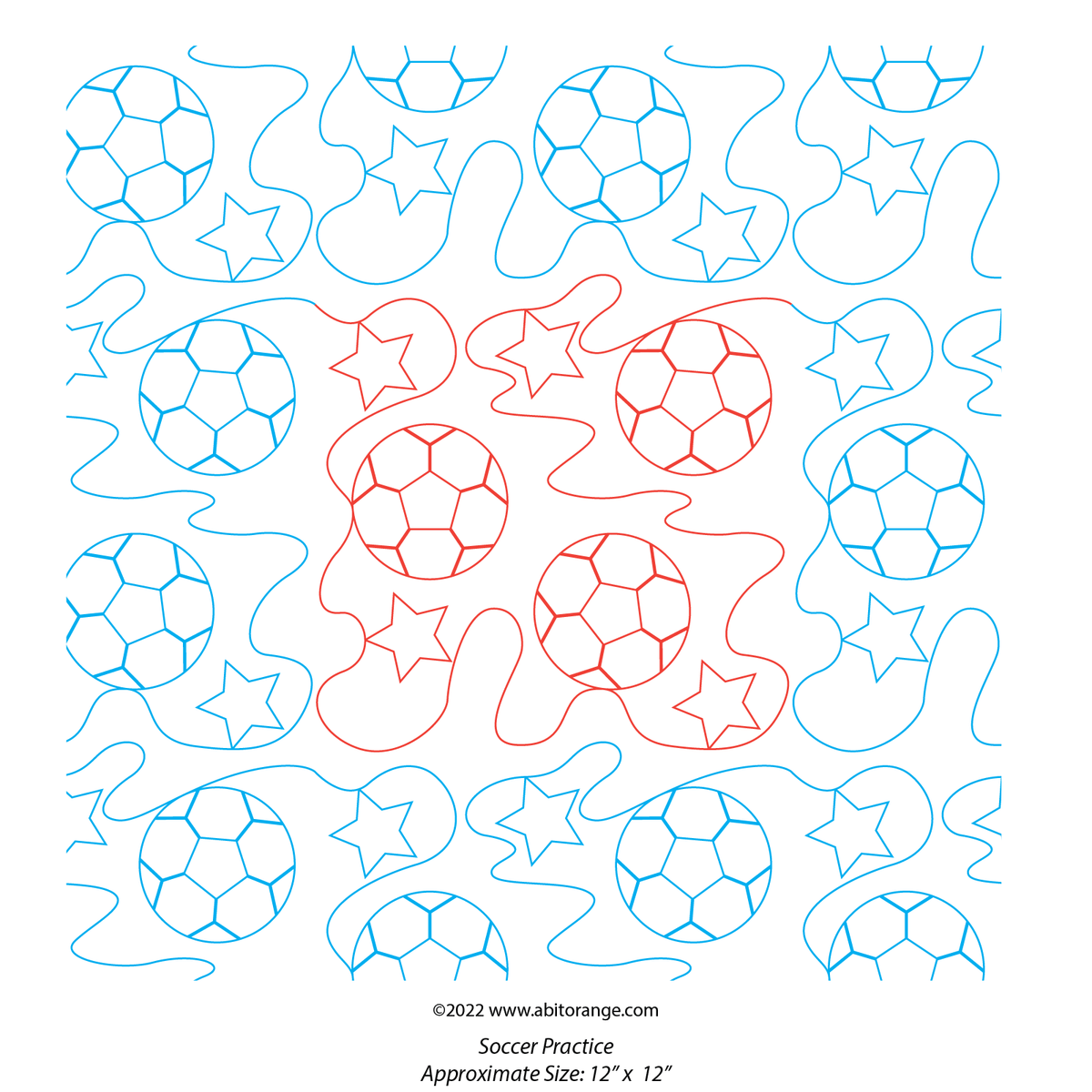 Soccer Practice - E2E sports digital quilting design for longarm — A ...