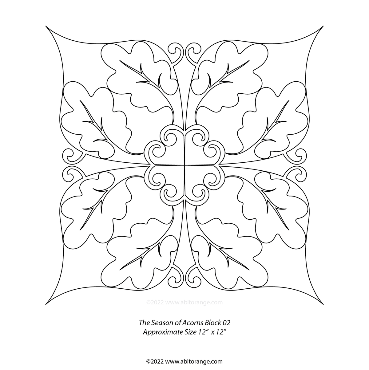 The Season of the Acorns Block 02 — A Bit Orange