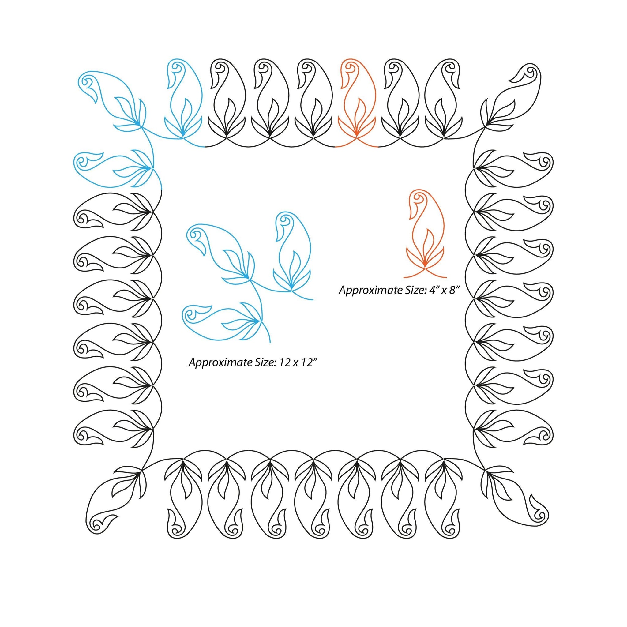 Borders and Corners - Digital Quilting Designs/patterns for longarm ...