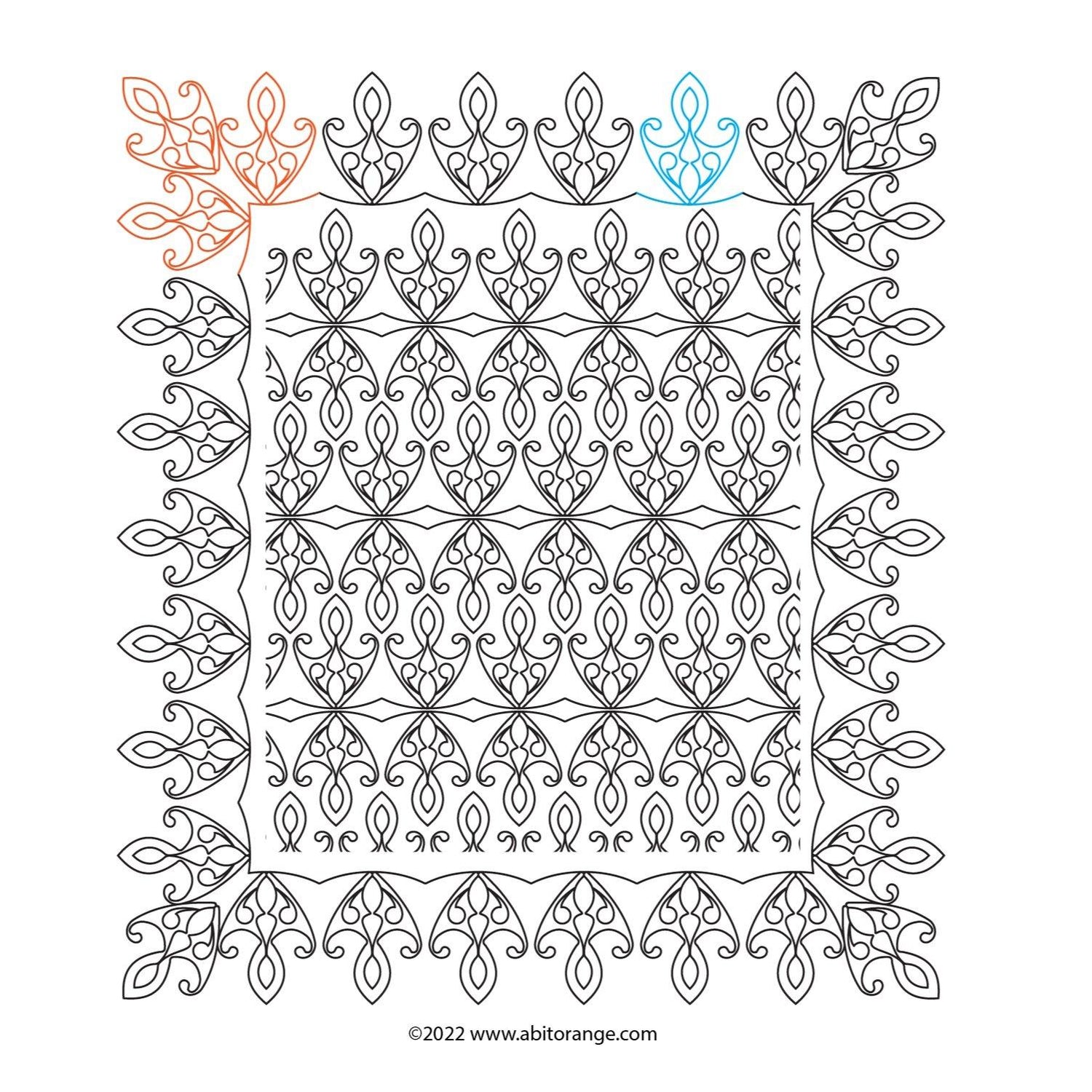 Borders and Corners - Digital Quilting Designs/patterns for longarm ...